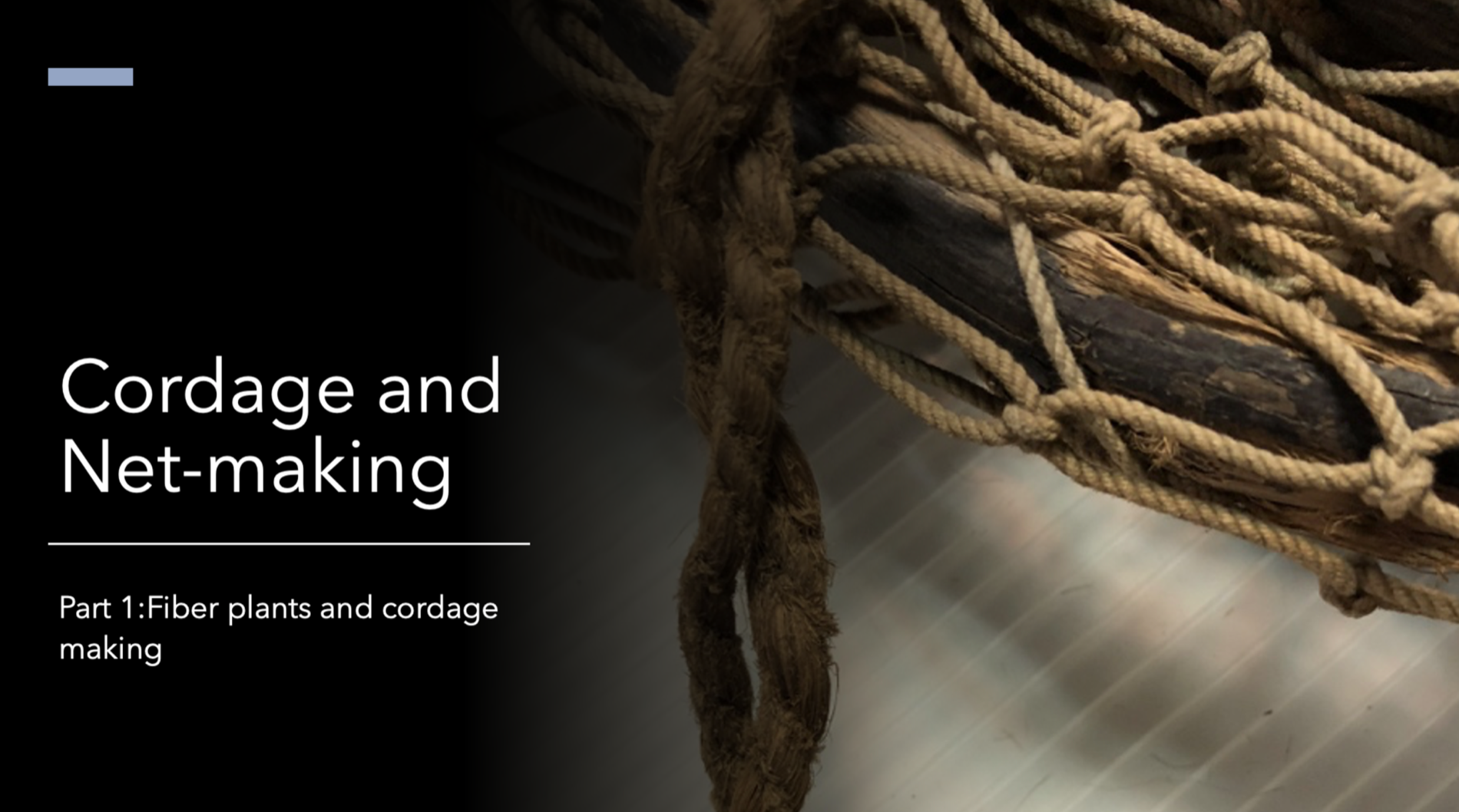 History of Cordage & Net-making with fiber plants – Lenape Union Land Trust